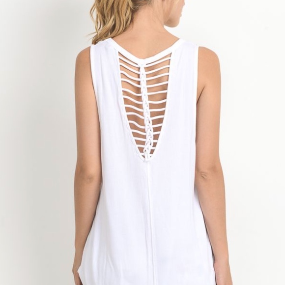 Tops | Braided Vback Tank | Poshmark